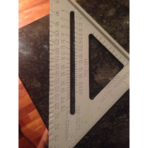 6" Aluminium Roofing Square - 6 Rafter Guide Amtech 150mm Mitre Angle ...