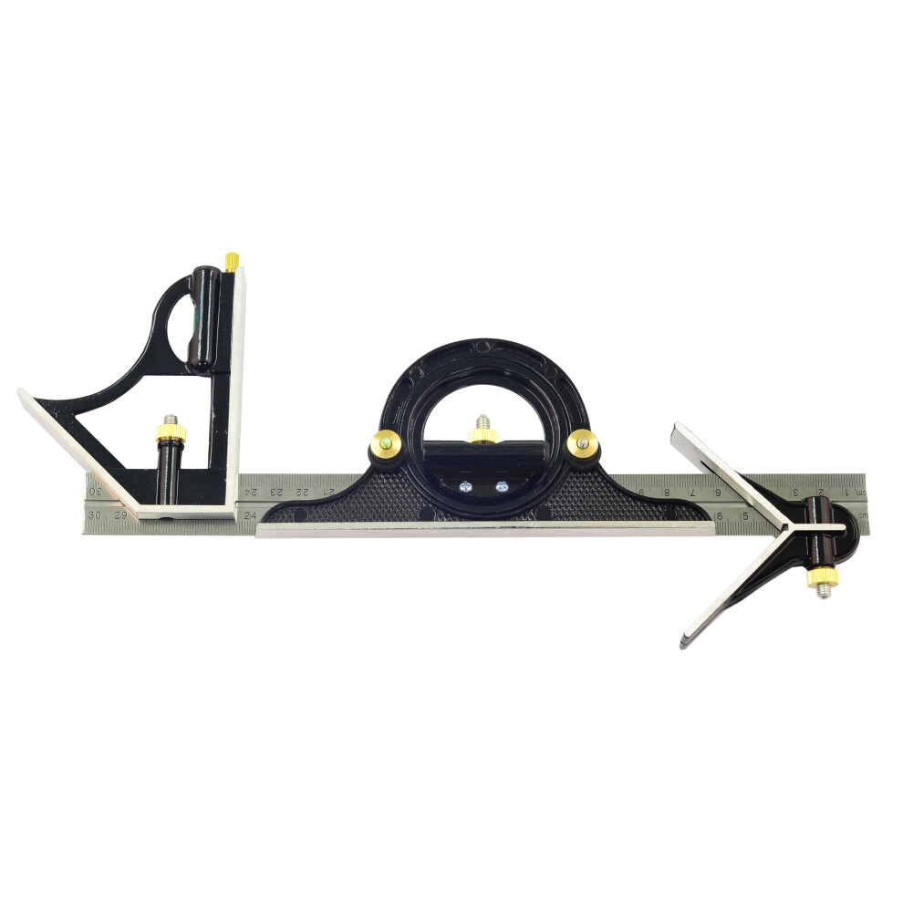 300mm Mini Combination Square - Set Rolson 50879 12inch Protractor Adjustable - combination ...
