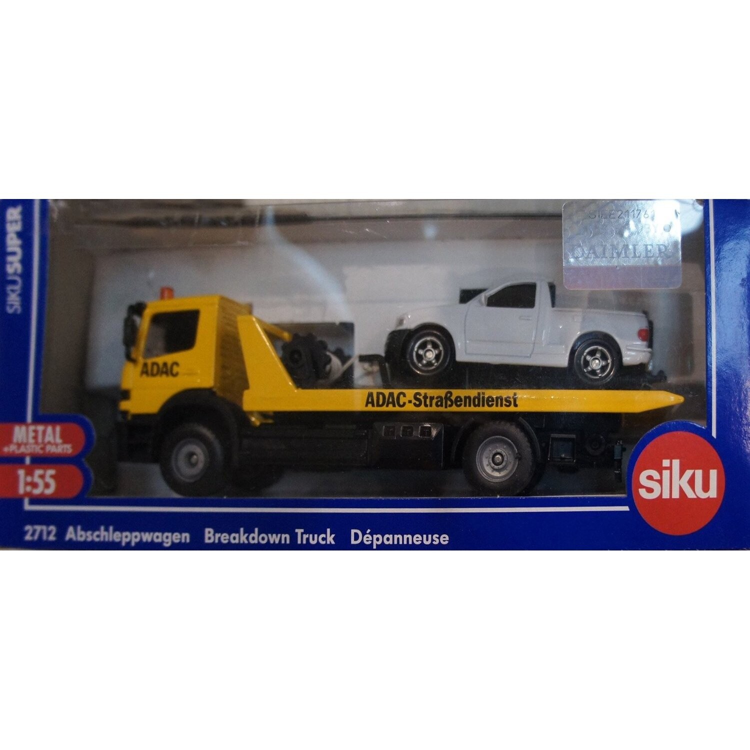1:55 Siku Breakdown Truck With Car - Vary May Colors 2712 Model - siku ...