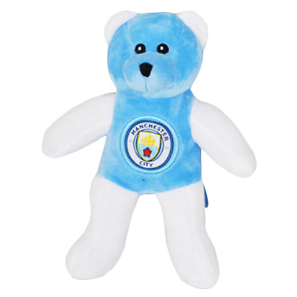 Manchester City Solid Bear Contrast - New Fc Crest Soft Mini Teddy Sky ...