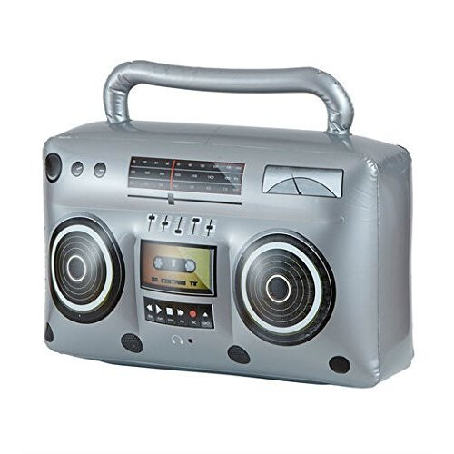 80's Style Inflatable Ghetto Blaster Fancy Dress Accessory - Boom Box ...