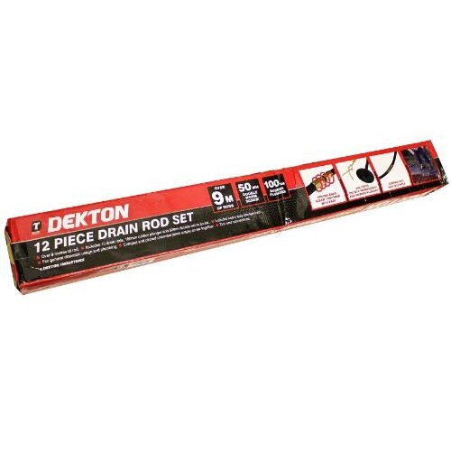 Dekton Dt30310 12 Piece Drain Rod Set - drain rod set dekton screw 12pc ...
