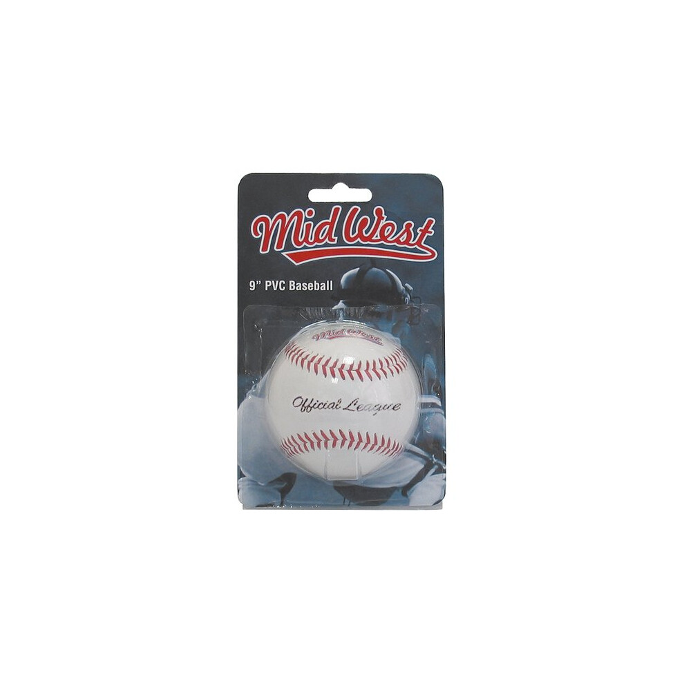 9" Official League Pvc Baseball Ball - 9 Mid West Inch Size Weight Bas ...