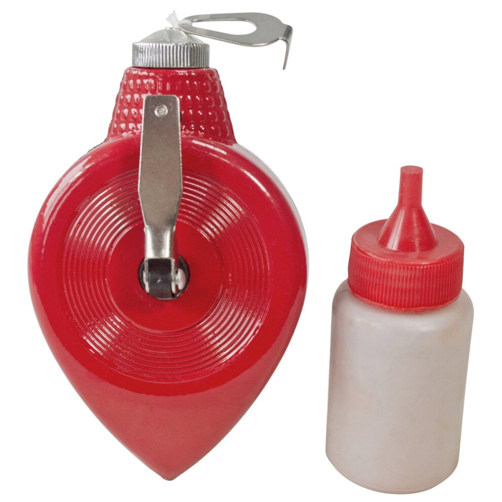2pc Chalk Line - 100ft Powder Marking Straight Lines 30m Builders Brick ...