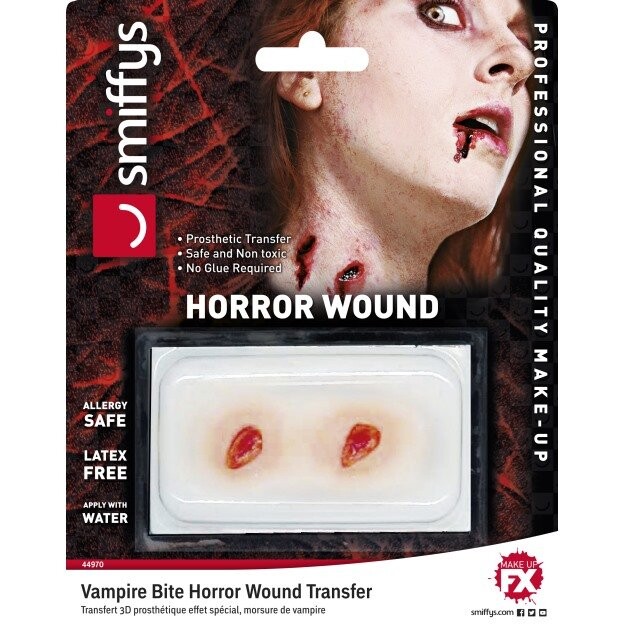 Smiffy's "3d Prosthetic Fx Transfer/vampire Bite Wound/water Based ...