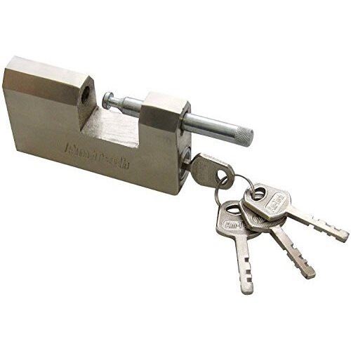 90mm Steel Shutter Padlock - Lock Heavy Duty Security Garage 4 Keys ...