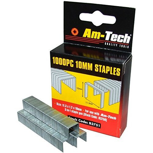 1000pc 10mm Staples - 1000pc gun 10mm staples heavy duty upholstery use ...