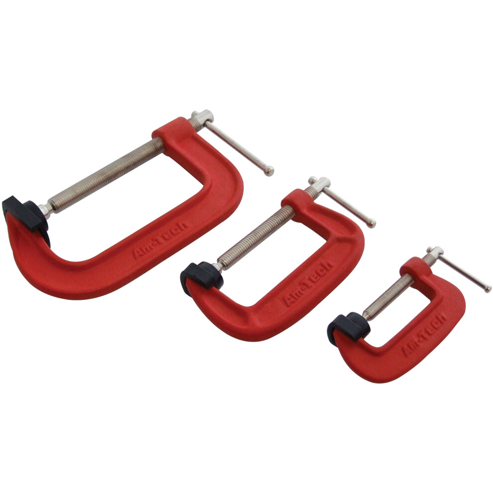 3 Piece G Clamp Set With Soft Jaws - set 3 soft g 2 heavy duty 75mm ...