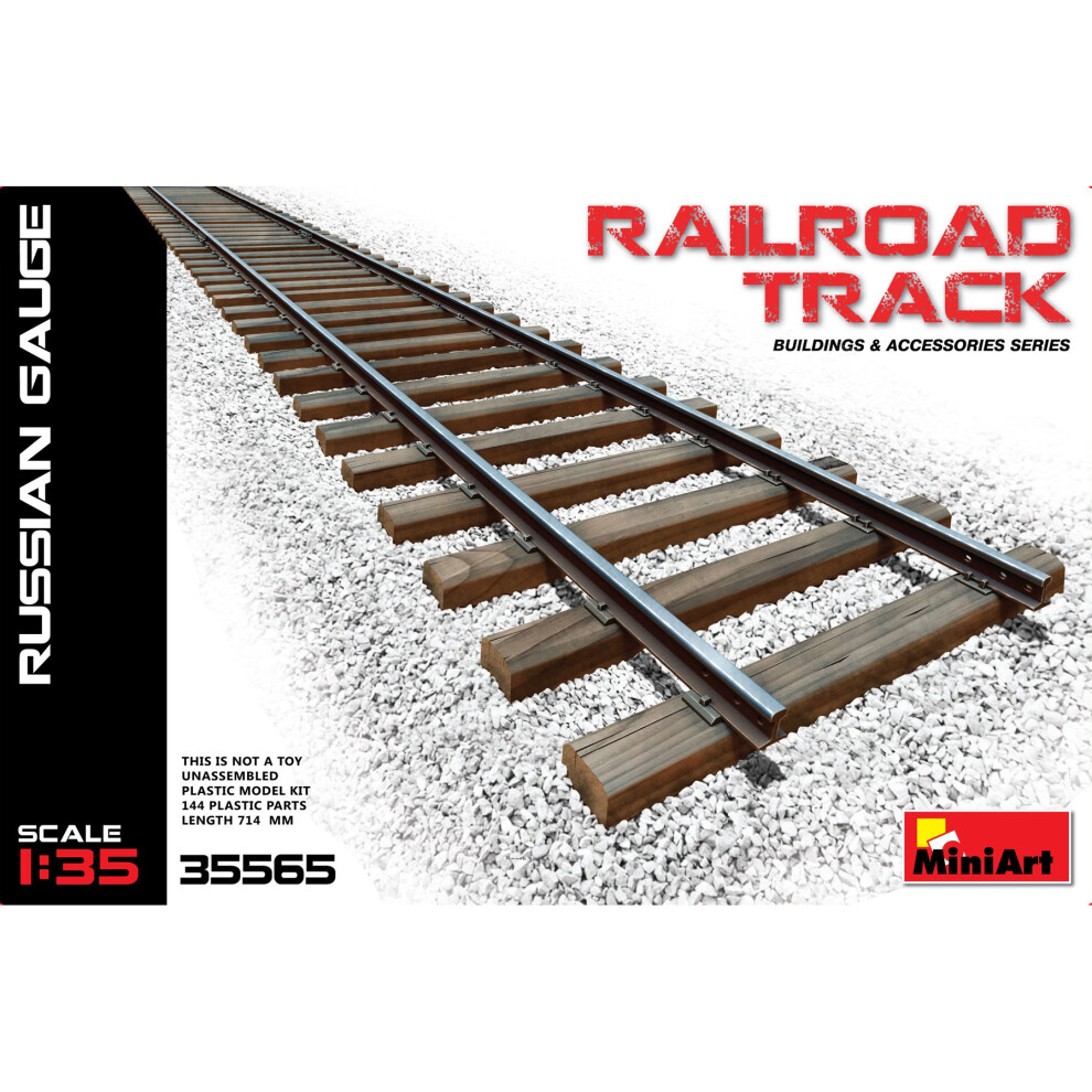 1:35 Miniart Railroad Track Russian Gauge Set Model Kit. - 135 Kit ...