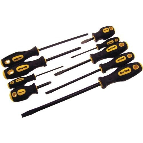 9pc Screwdriver Set - screwdriver set 9 slotted phillips piece grip new ...