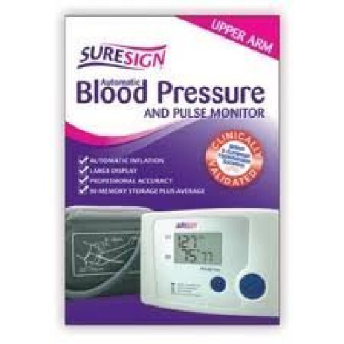 Suresign Blood Pressure & Pulse Monitor - Automatic Fully Upper Arm New ...