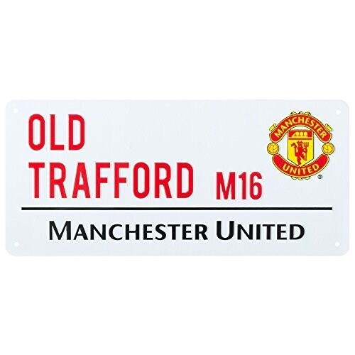 Manchester United Street Sign - Official Fc Colour Metal Stadium New ...