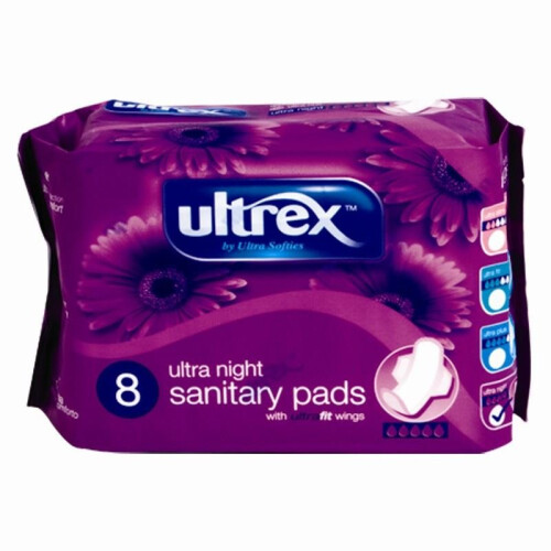 12 X PACKS ULTREX ULTRA NIGHT SANITARY PADS WITH WINGS on OnBuy
