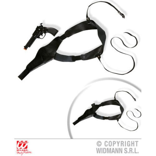 Adults Shoulder Holster With Gun - Fbi Undercover Cop 80s 90s Miami ...