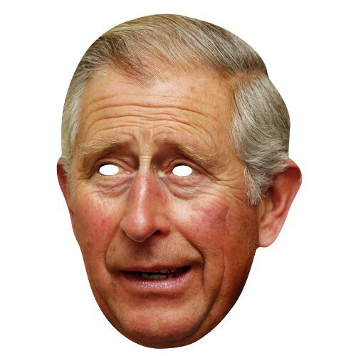 Star Cutouts Printed Card Mask Of Prince Charles - Face - prince ...