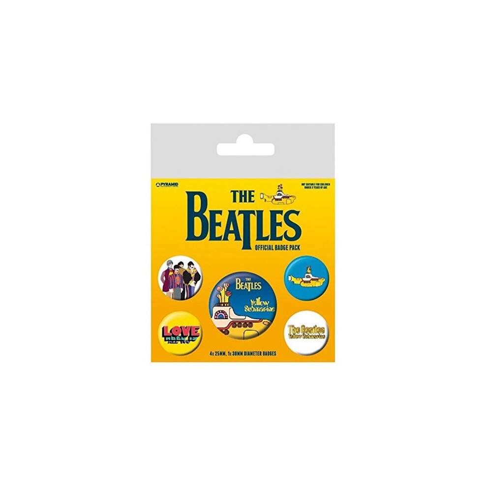 The Beatles (yellow Submarine) - Badge Yellow Submarine Set Pin Pyramid ...