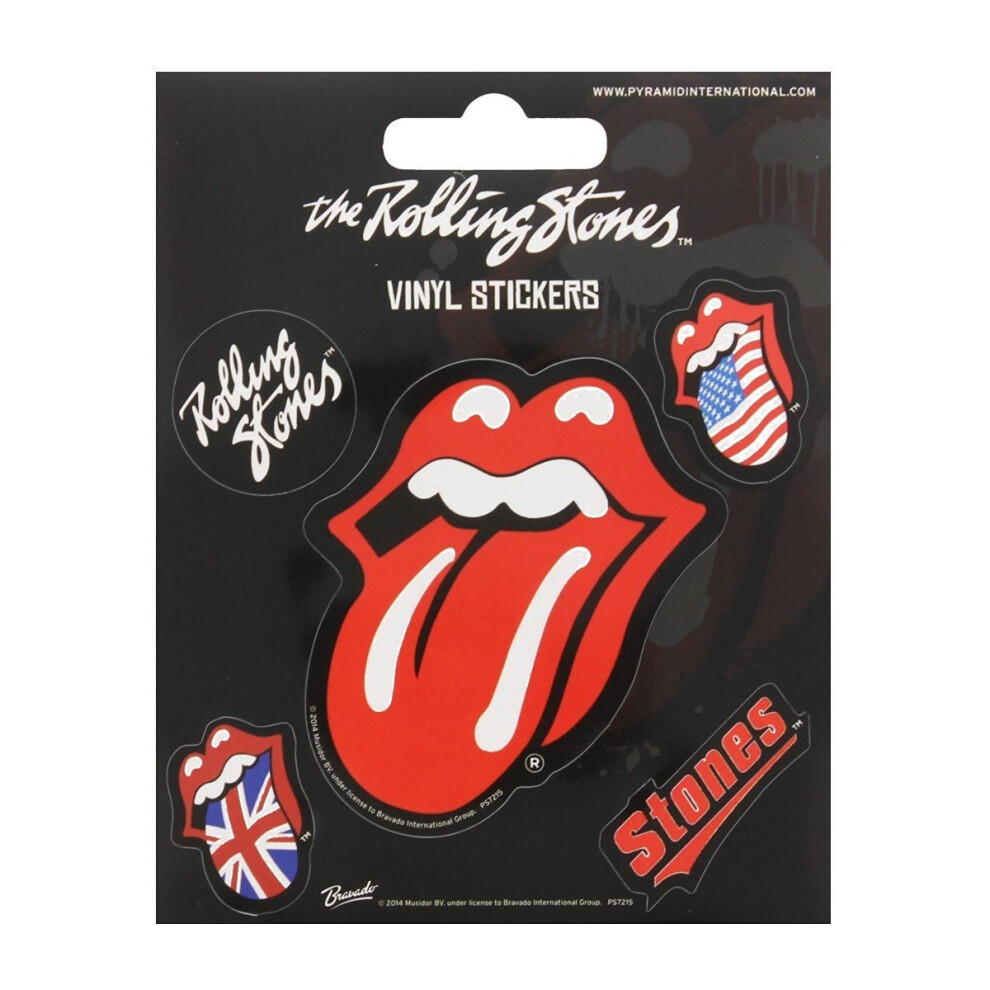Rolling Stones (tongue) - Sticker Vinyl 5 Stickers Pack Set Tongue ...