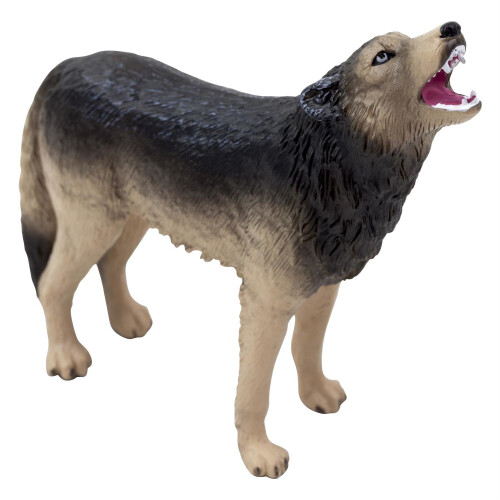Realistic Howling Wolf Figurine Toy by Animal Planet on OnBuy