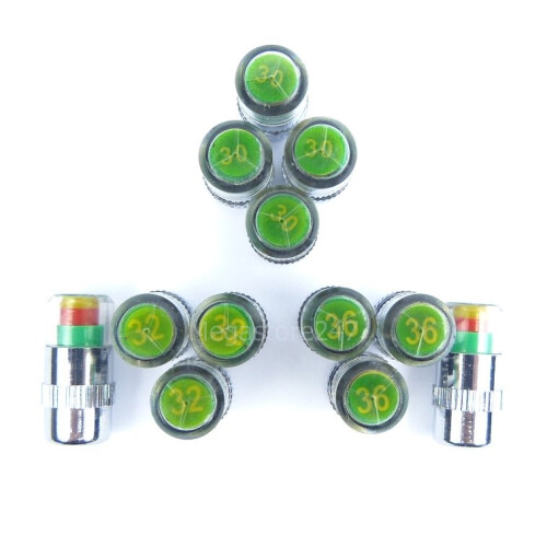 Tyre Pressure Monitor Indicatior Caps Car Tyre Valve PSI Air Indicator ...