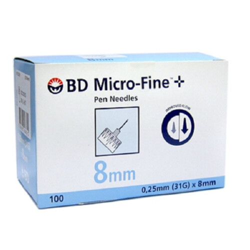 BD Micro-Fine Pen Needles 8mm/31G Plus Needle (short) 100 Pack on OnBuy