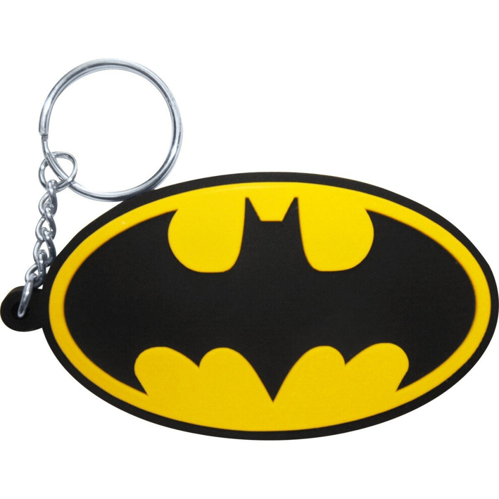 Dc Comics (batman Symbol) - Batman Rubber Logo Keychain Keyring New ...