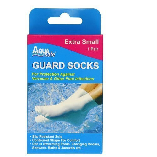 Aquasafe Verruca Guard Socks For Swimming - Extra Small - Child Size 9 ...