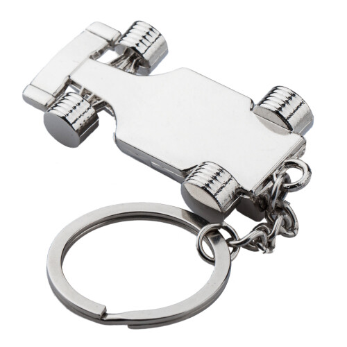 TRIXES Silver Racing Car Keyring Sport F1 Motor Car Chain on OnBuy