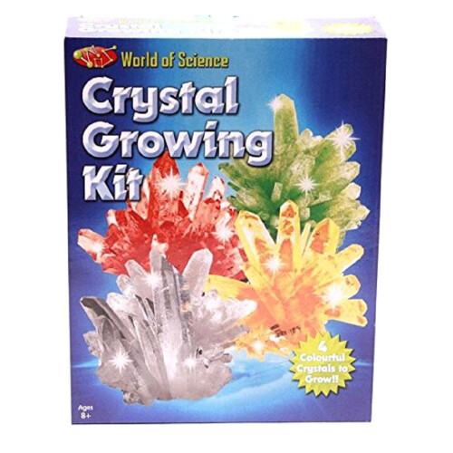 World of Science Crystal Growing Kit - Grow 4 Crystals - Experiment ...