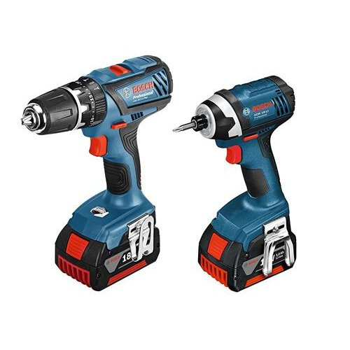 Bosch Professional GSB 18-2-LI Plus Cordless Combi Drill + GDR 18-LI ...