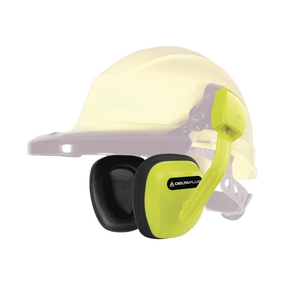 (Yellow) Delta Plus SUZUKA Clip On Ear Defenders for Safety Hard Hat ...