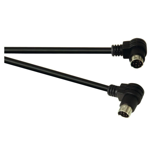Standard Right Angled 8 Pin Mini Din Plug to Right Angled 8 Pin Mini ...