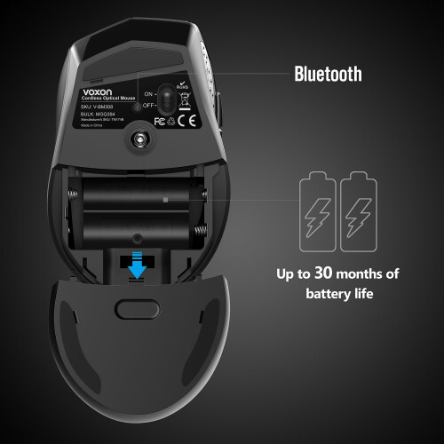 VOXON 3000DPI Bluetooth Wireless Mouse, 24 Month Battery Life on OnBuy