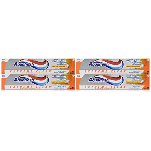 Aquafresh Extreme Clean Fluoride Toothpaste - Whitening Action - Mint ...