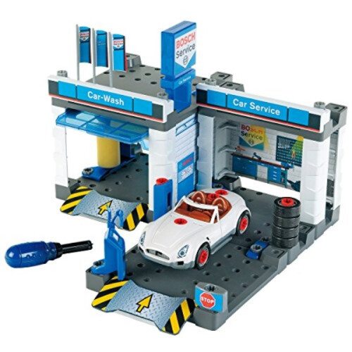 Theo Klein Bosch Car Repair & Car Wash Playset - Realistic Kids' Garage ...