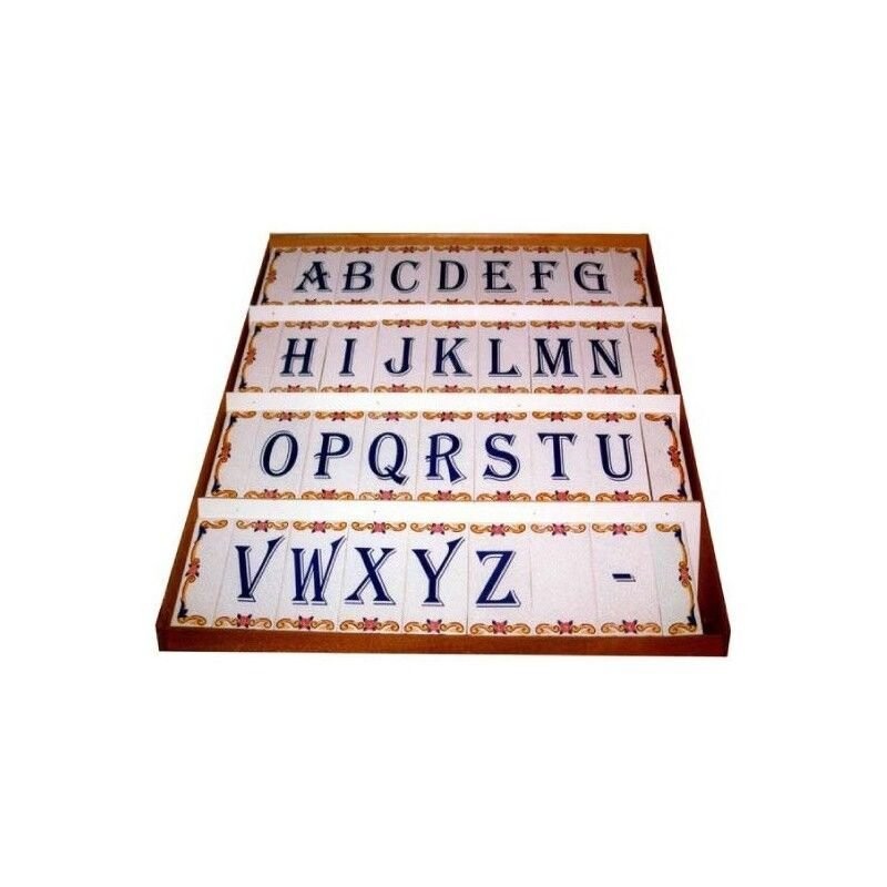Ceramic Letter Tiles & House Number Tiles | Customised Portuguese ...
