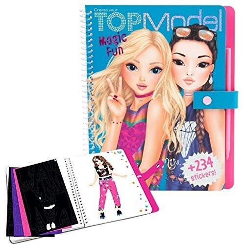 Top Model Magic Fun - Scratch Sticker Book Colouring on OnBuy