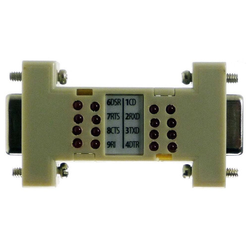 Serial Port RS232 RS 232 Loopback Loop Back Plug Tester LED Adaptor on ...