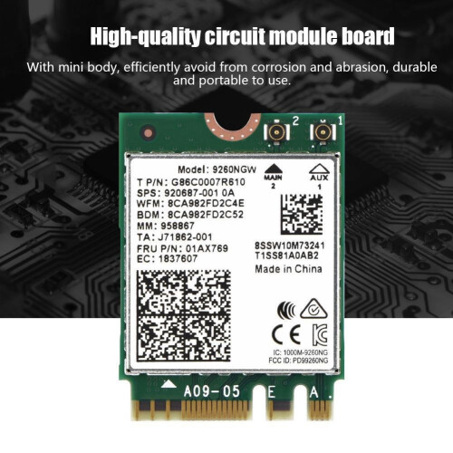 Intel Wireless AC 9260 NGFF M2 Dual Band 802.11ac WiFi 5.0 MF Card on OnBuy