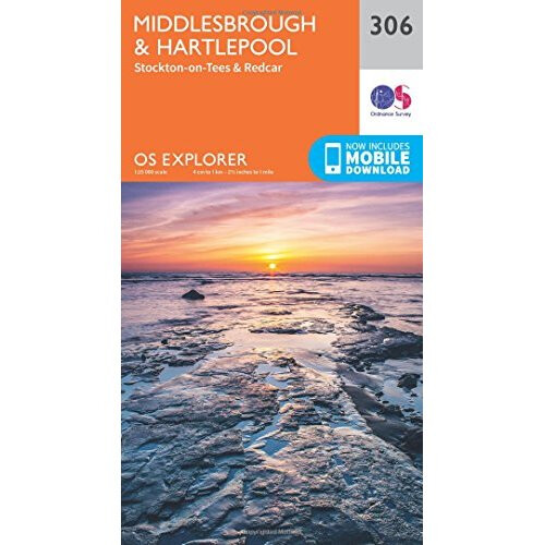 OS Explorer Map (306) Middlesbrough and Hartlepool, Stockton-on-Tees ...