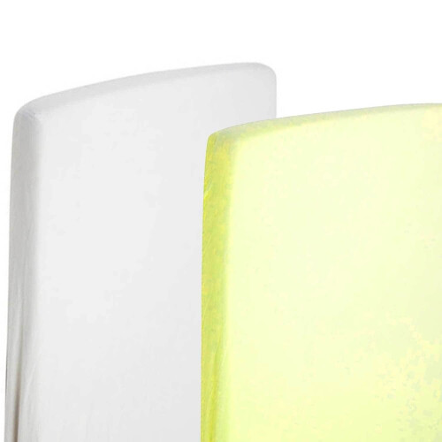 2x Cot 100% Cotton Jersey Fitted Sheet 120 x 60cm Mattress 1x White ...