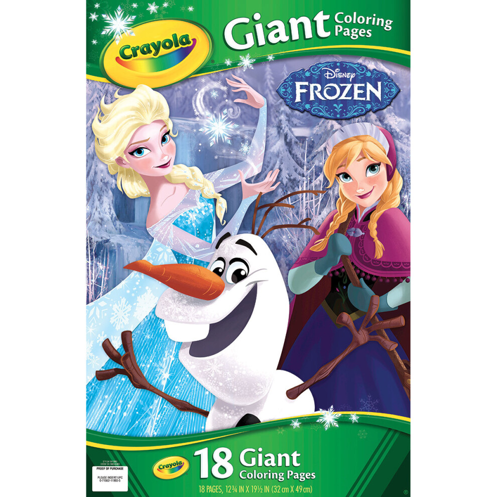 Crayola Giant Coloring Pages 12.75"X19.5"-Disney Frozen on OnBuy
