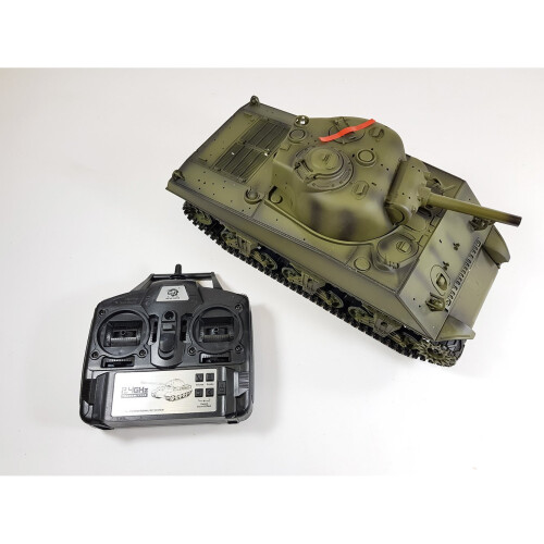 Heng Long 1/16 M4A3 Sherman Radio Control RC Tank Smoke & Sound 2.4Ghz ...