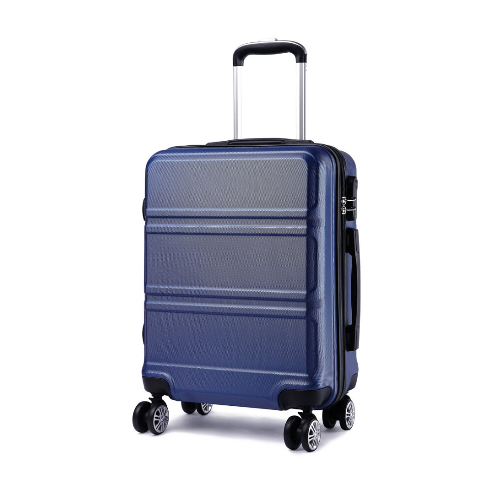 28 Inch Luggage With Spinner Wheels FCH 3-Piece Blue ABS Hard Shell ...