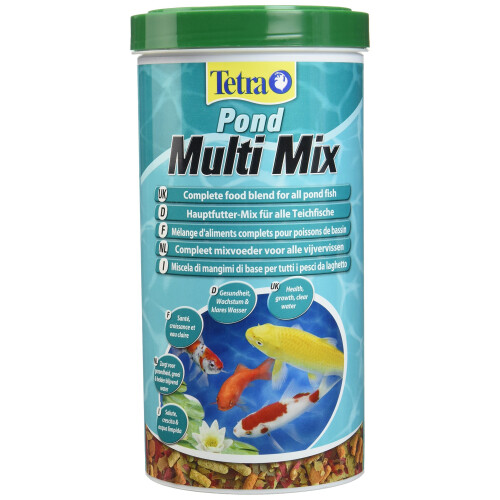 Tetra Pond Multi Mix, Complete Varied Fish Food Mixed Pond Fish, 1 Litre on OnBuy