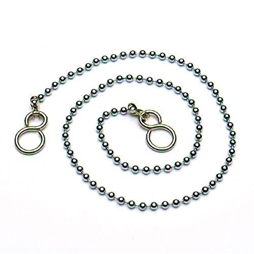 Ball Type Basin Chain with S Hook, 300mm (12 inch) - Chrome Plated on OnBuy