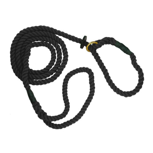 Outhwaites Gun Dog Rope Slip Lead Black 150cm X 12mm on OnBuy
