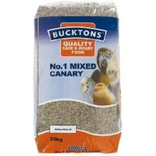 Bucktons Canary Seed No 1 20kg - Contains Yellow Biscuit for Increased ...
