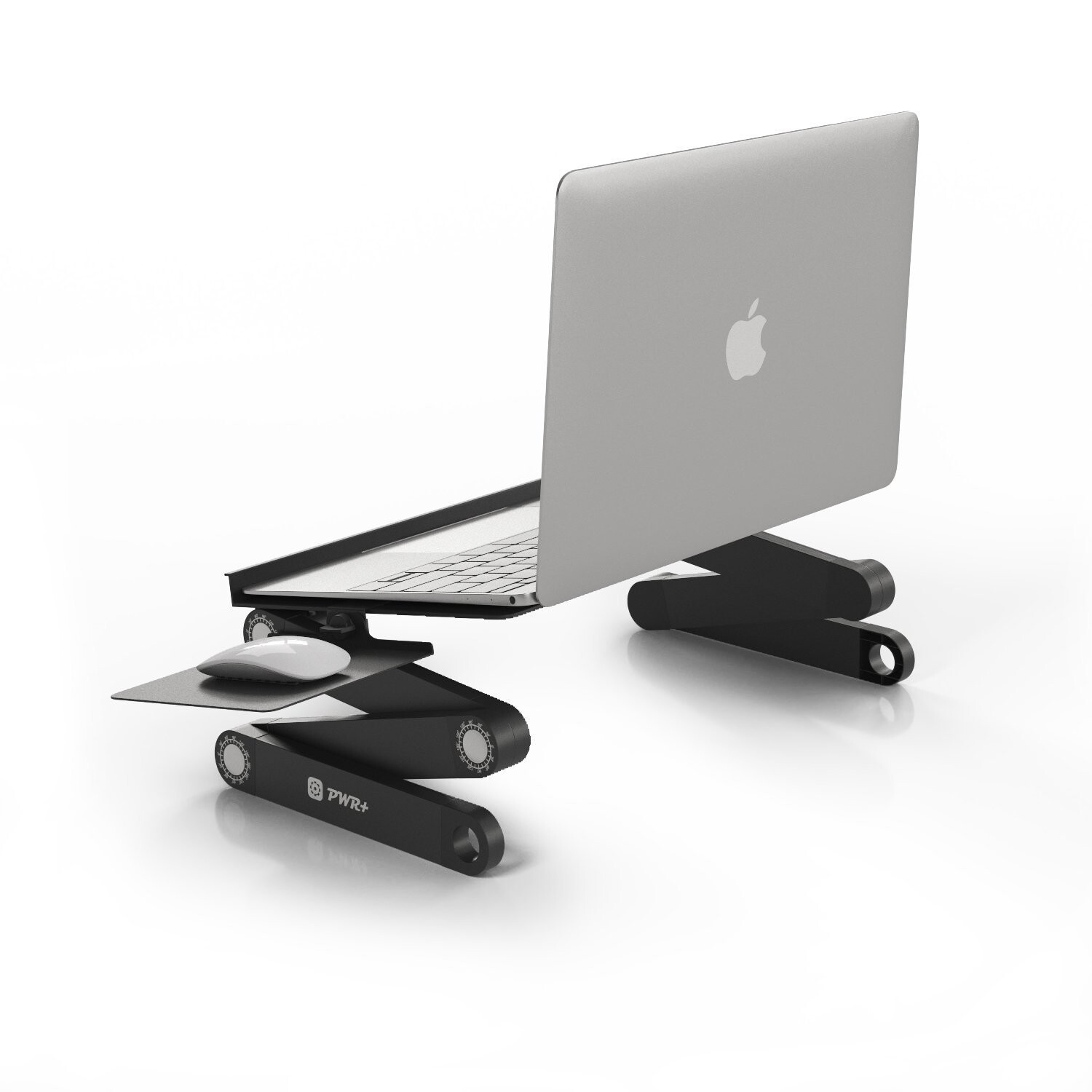 Pwr Laptop Table Stand Adjustable Riser: Portable with Mouse Pad Fully ...