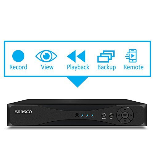 [TRUE 1080p] SANSCO 4 Channel FHD CCTV Camera System with 4 2 Mega ...
