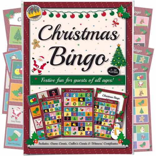 CHRISTMAS PARTY BINGO GAME: FUN & GAMES FOR FAMILY, OFFICE AND KIDS ...
